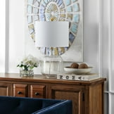 Safavieh Kaiden Modern Abstract 24 in. H Table Lamp, Clear/Brass Gold ...