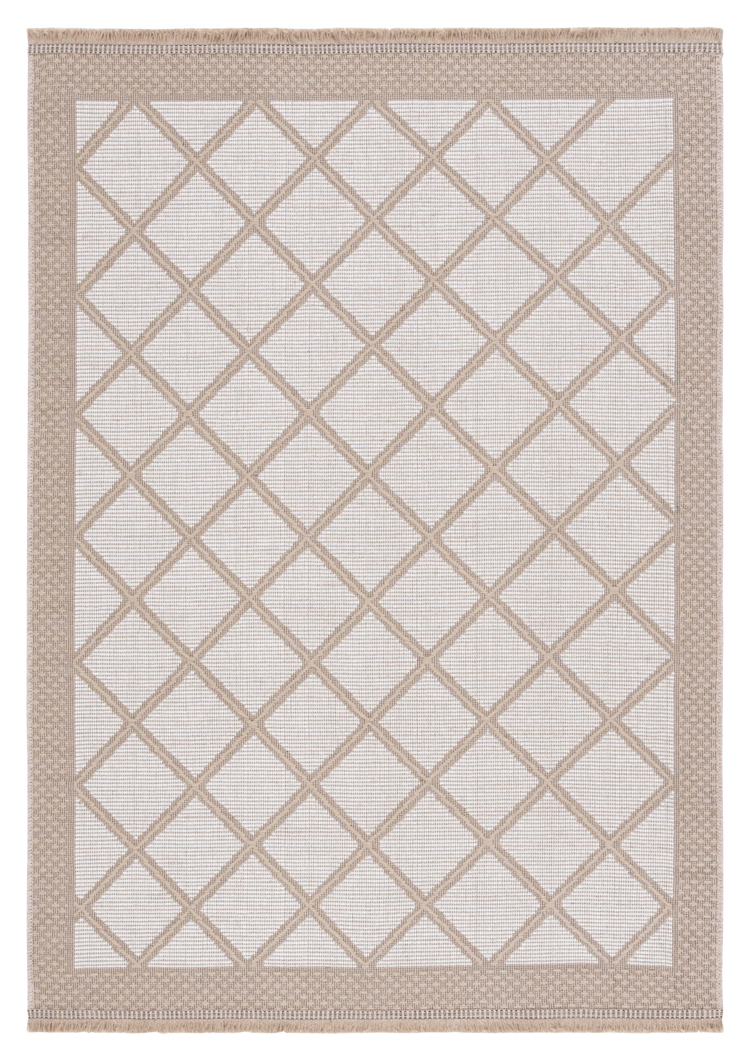 SAFAVIEH Aspect Driskoll Diamond Area Rug, Ivory/Natural, 5'3