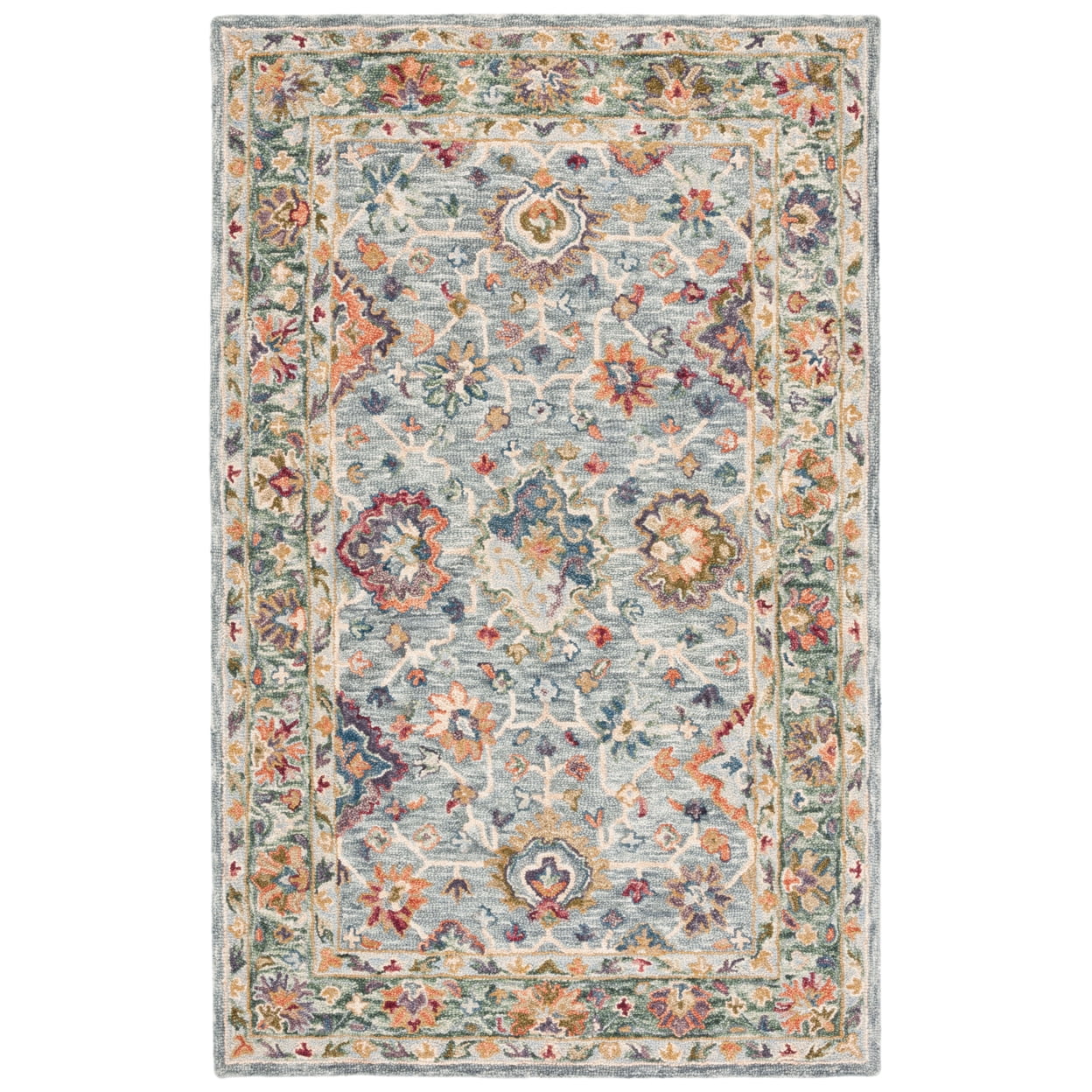 SAFAVIEH Aspen APN134F Handmade Grey / Green Rug - Walmart.com