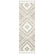 SAFAVIEH Micro-Loop Braylon Traditional Floral Wool Runner Rug, Ivory ...
