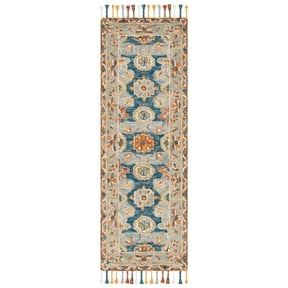 SAFAVIEH Aspen Collection APN110A Handmade Grey/Navy Rug - Walmart.com