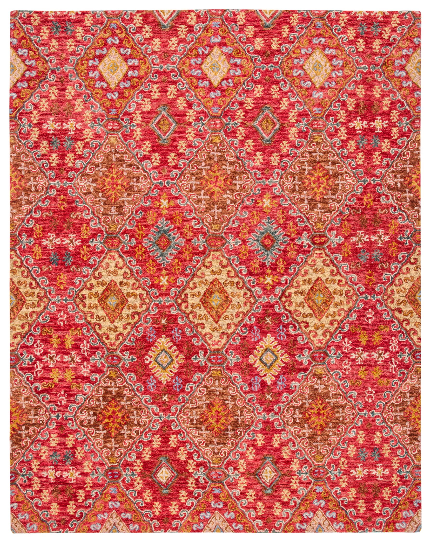SAFAVIEH Aspen Dreda Tribal Area Rug, Red/Gold, 8' x 10' - Walmart.com