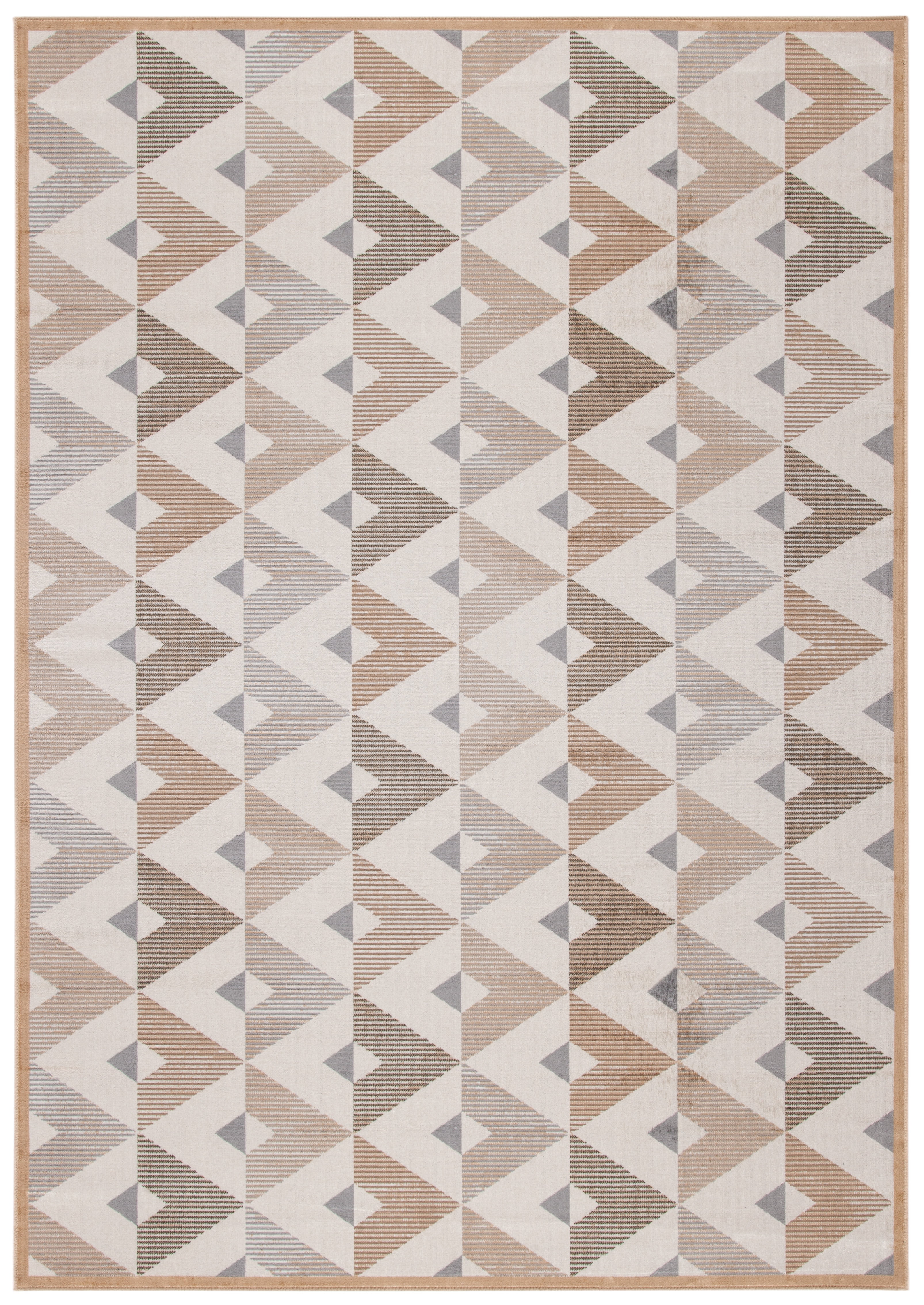 SAFAVIEH Atlas Trina Geometric Area Rug, Beige/Grey, 2'7