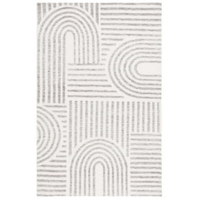 SAFAVIEH Adirondack Evonne Geometric Area Rug, Light Grey/Light Blue, 6 ...