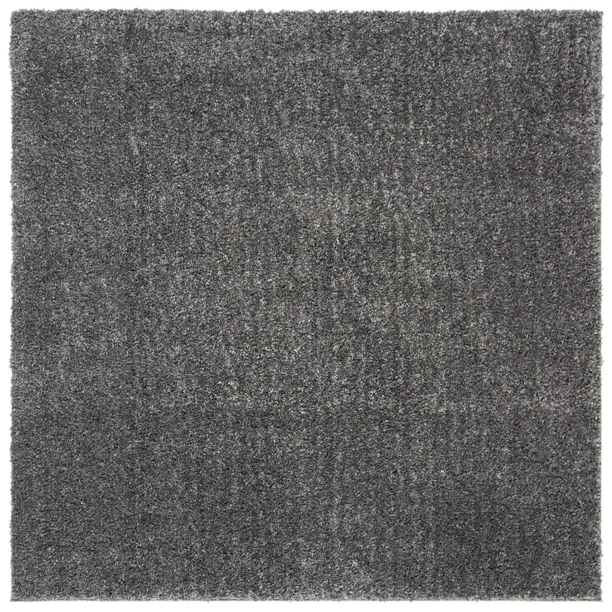 SAFAVIEH August Carlene Solid Plush Shag Area Rug, Grey, 11' x 11 ...