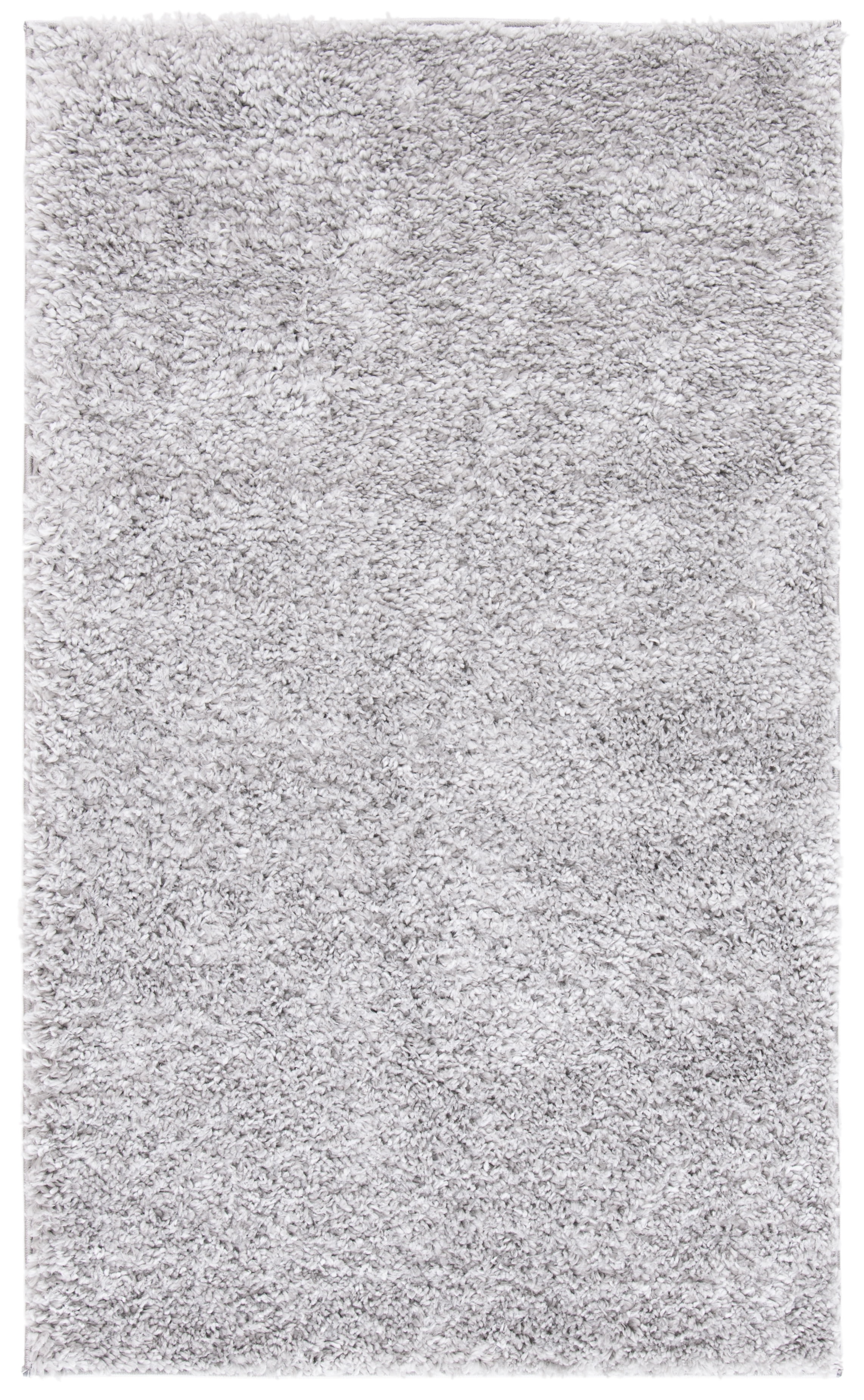 SAFAVIEH August Carlene Solid Plush Shag Area Rug, Silver, 2' x 3 ...