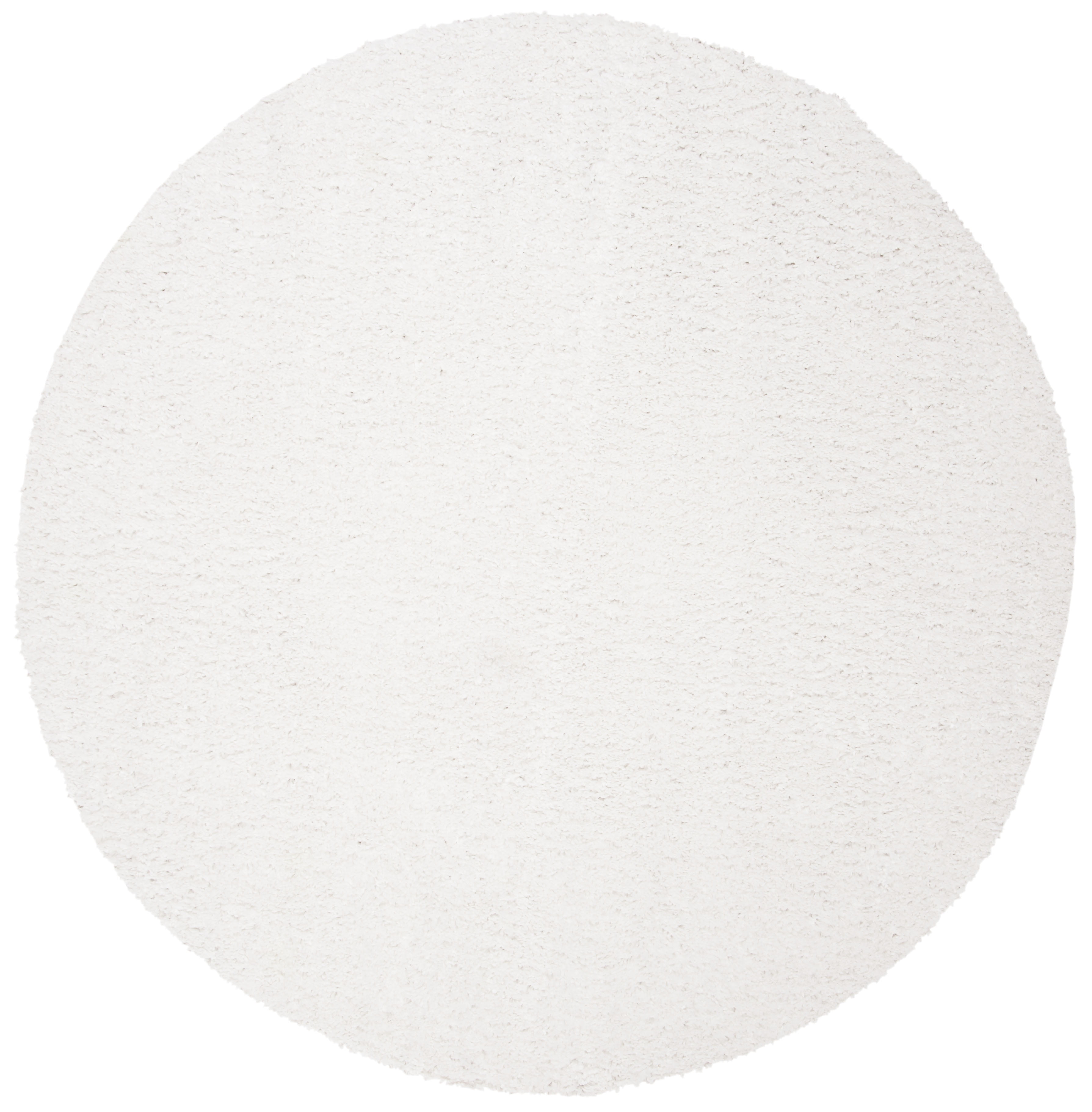 SAFAVIEH August Carlene Solid Plush Shag Area Rug, White, 10' x 10 ...