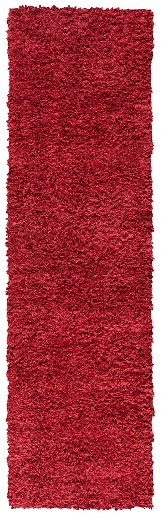SAFAVIEH Sophia Plush Shag Area Rug - Red 2 x 7 - Walmart.com