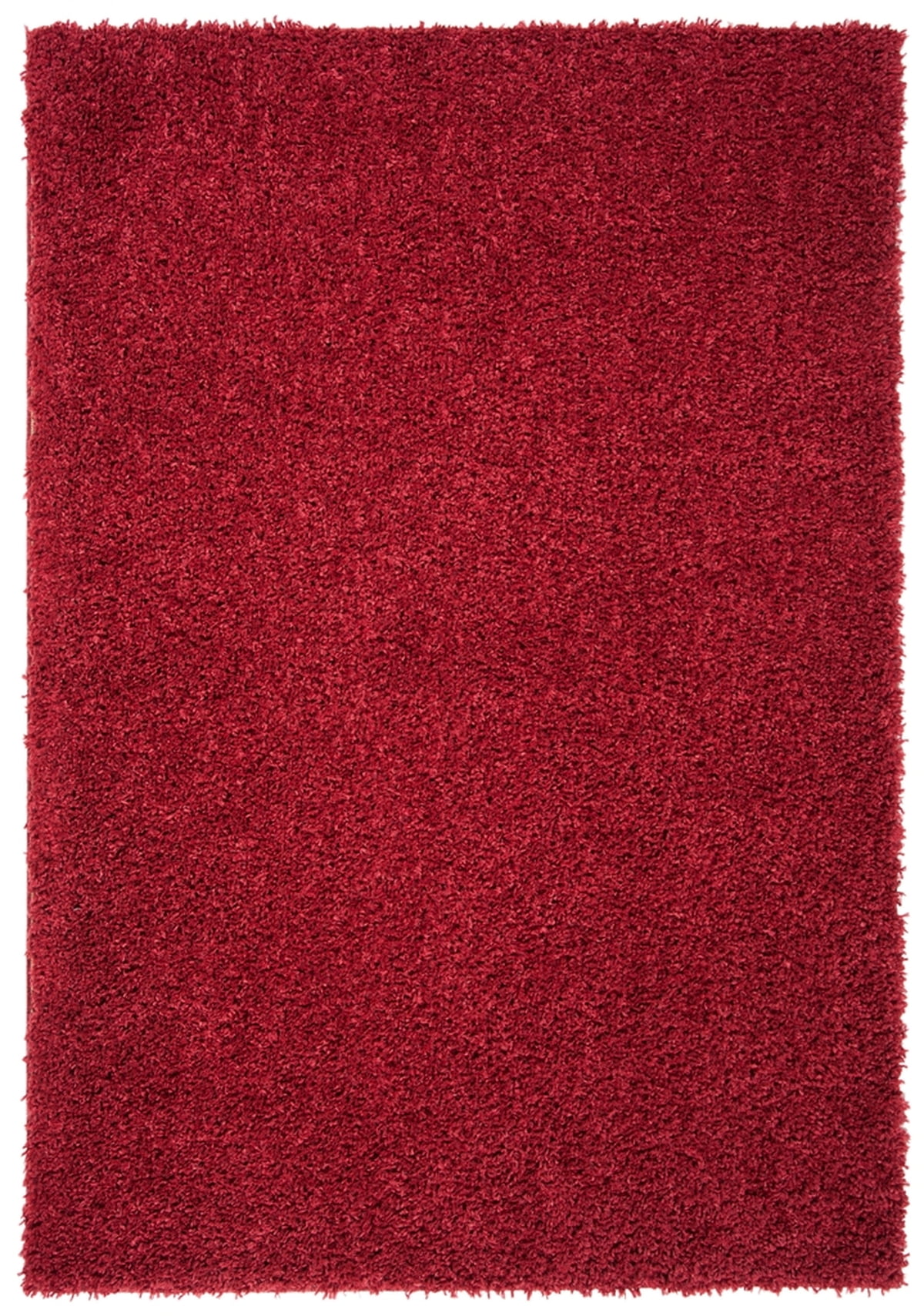 SAFAVIEH August Sophia Solid Shag Area Rug, Red, 8' x 10' - Walmart.com
