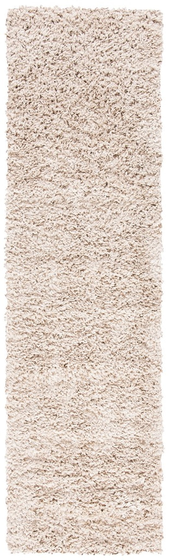 SAFAVIEH August Sophia Solid Shag Runner Rug, Beige, 2' x 7' - Walmart.com