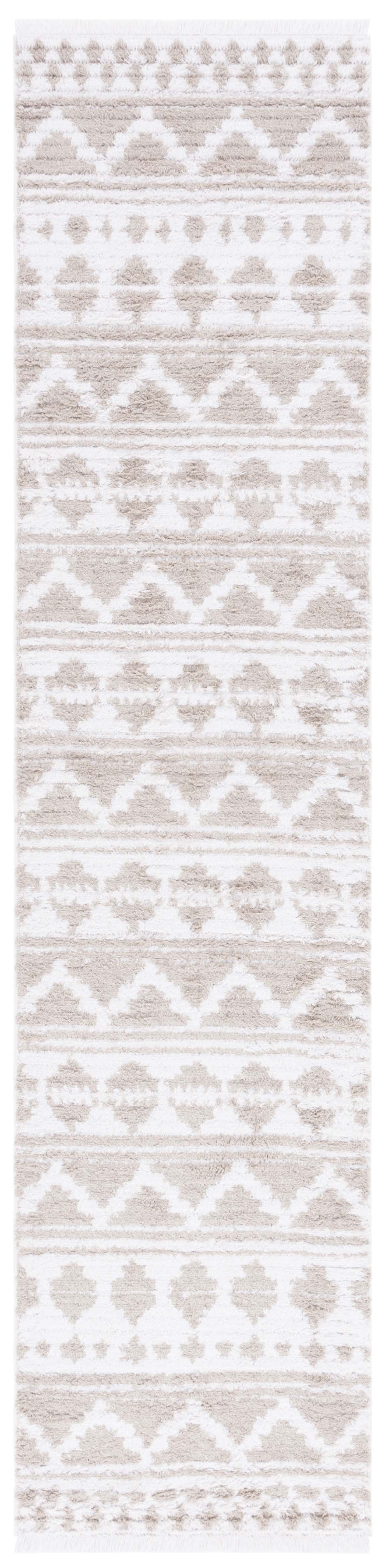 SAFAVIEH Augustine Kalina Geometric Runner Rug, Beige/Ivory, 2' x 9 ...