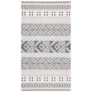 K2 Floor Style Andes Canyon Graphite Hand Made Cotton Chenille Area Rug ...