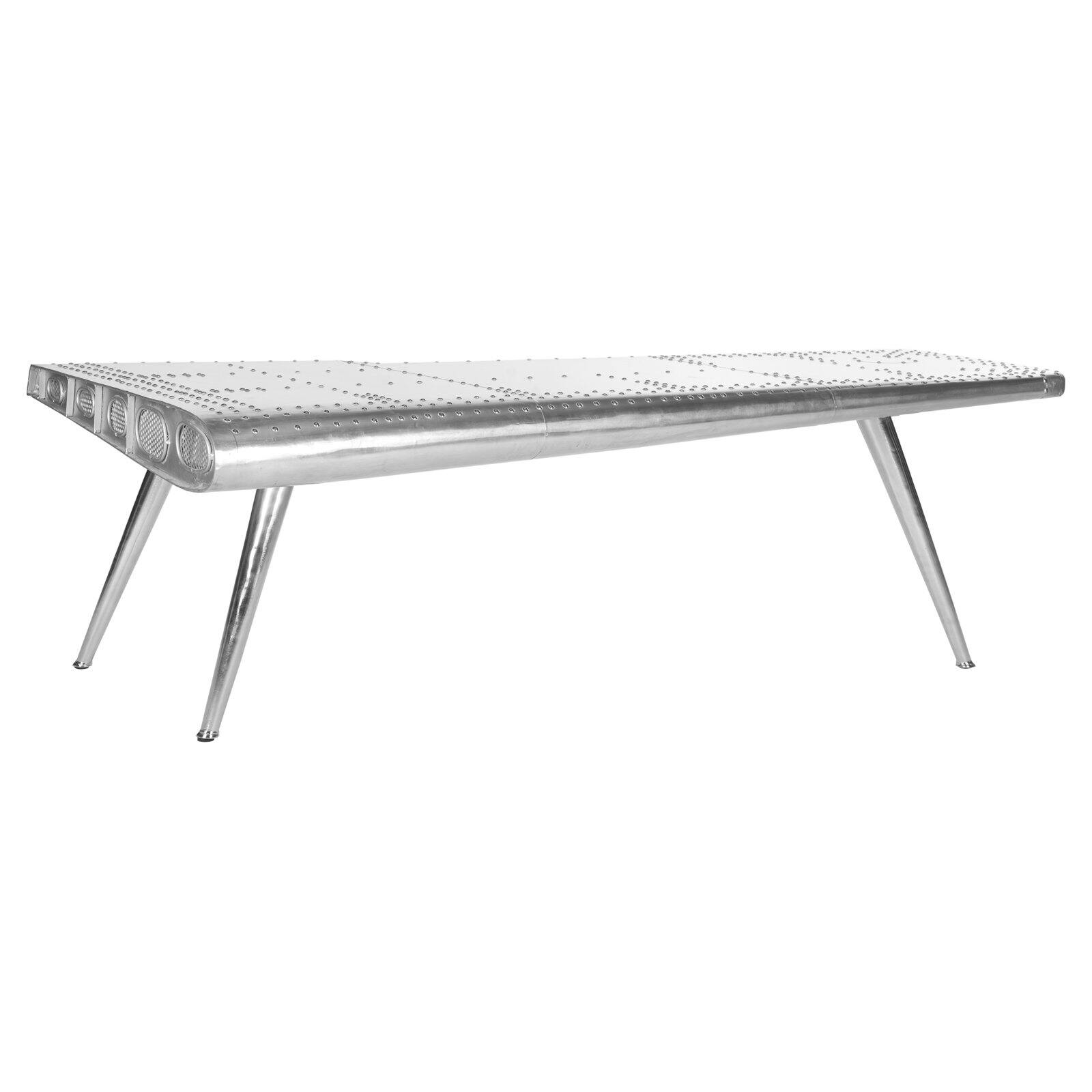 SAFAVIEH Aviator Industrial Metal Coffee Table, Silver - Walmart.com