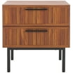 Coaster 200972-CO 2 Drawer Nightstand, Burnished Oak - Walmart.com