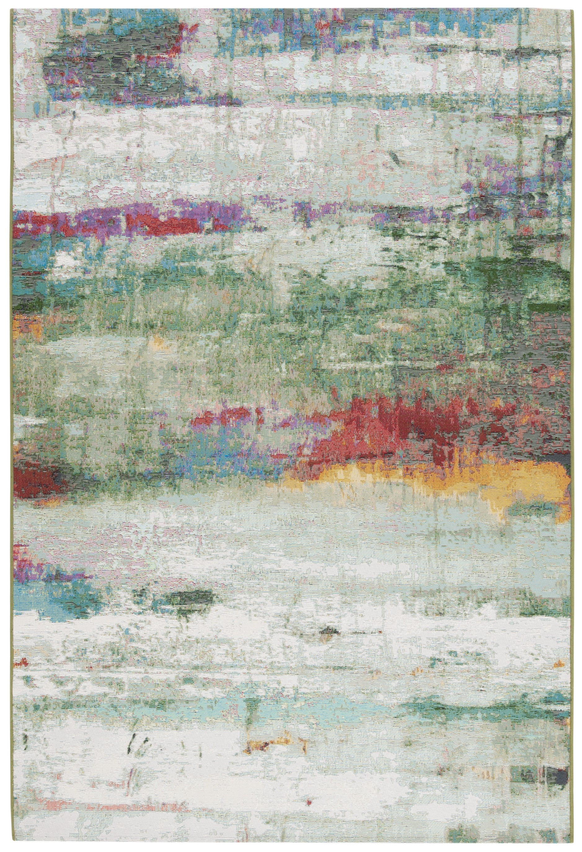 SAFAVIEH Barbados Olivera Abstract Indoor/Outdoor Area Rug, Green/Blue ...