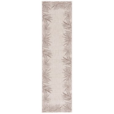 SAFAVIEH Courtyard Talbot Checkered Indoor/Outdoor Runner Rug, Black ...