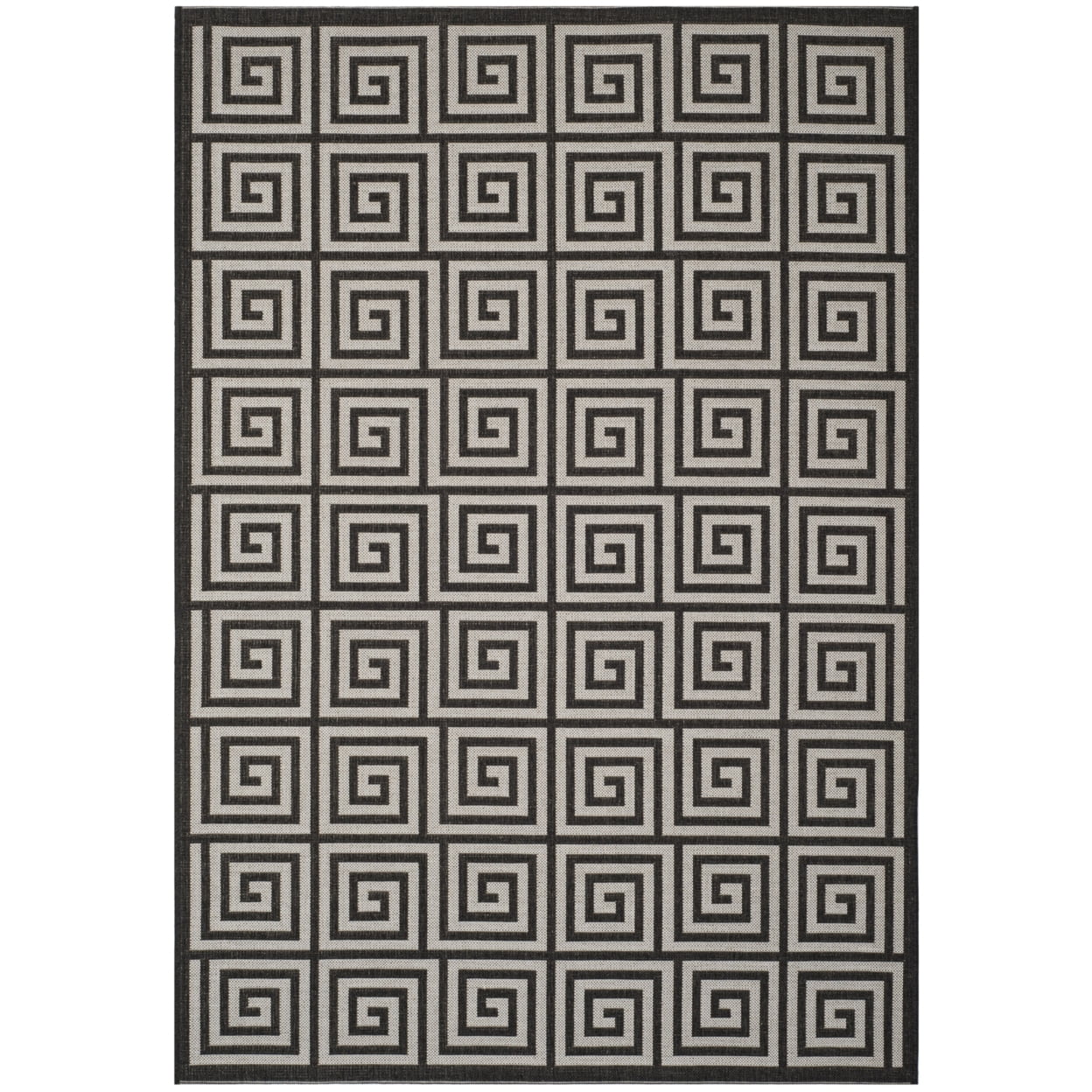 SAFAVIEH Beach House Johan Geometric Indoor/Outdoor Area Rug, Light ...