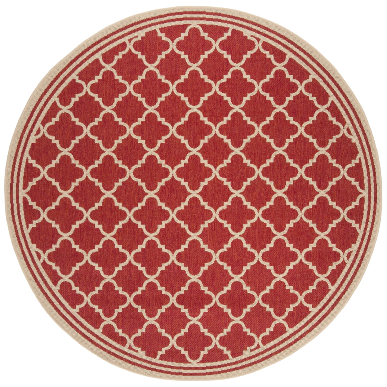 SAFAVIEH Beach House Richard Geometric Indoor/Outdoor Area Rug, Red ...