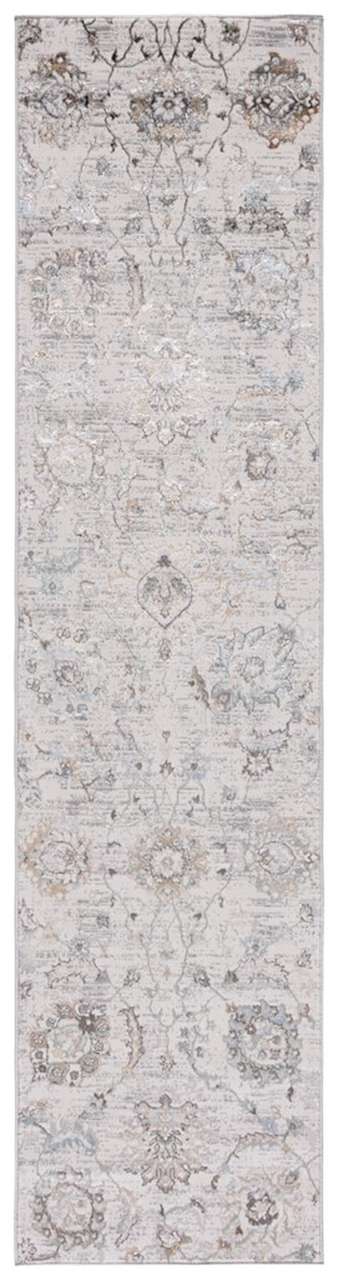 SAFAVIEH Bel Air Edith Abstract Area Rug, 2'2" x 9' Runner, Beige/Grey ...