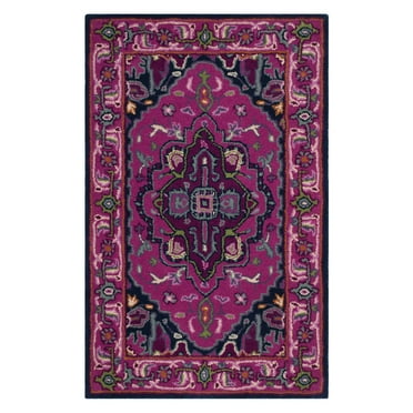 SAFAVIEH Bellagio BLG541C Handmade Pink / Navy Rug - Walmart.com