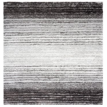 SAFAVIEH Berber Arvel Abstract Shag Area Rug, 5'5" x 7'7", Blue Rust ...