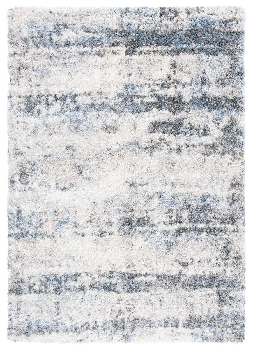 SAFAVIEH Berber Floella Abstract Shag Area Rug, 10' x 14', Ivory ...