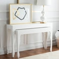 SAFAVIEH Beth French Leg Lacquer Stacking Console Table, White ...