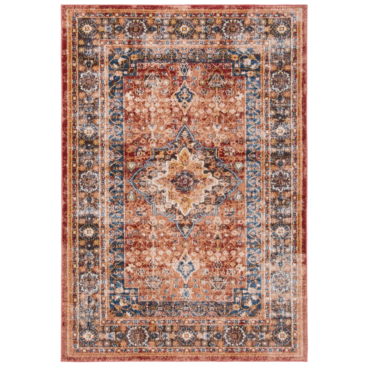 SAFAVIEH Bijar Rhona Oriental Area Rug, Rust/Brown, 3' x 5' - Walmart.com