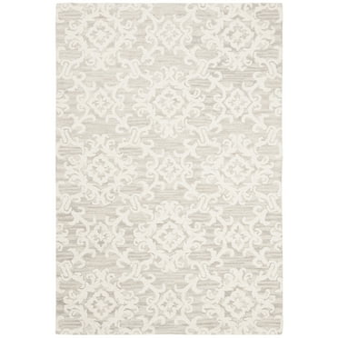 SAFAVIEH Vermont Hyde Geometric Area Rug, Grey/Ivory, 9' x 12 ...
