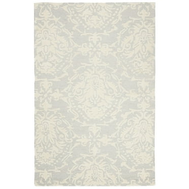 SAFAVIEH Wyndham Keighley Geometric Wool Area Rug, Light Grey, 4' x 6 ...