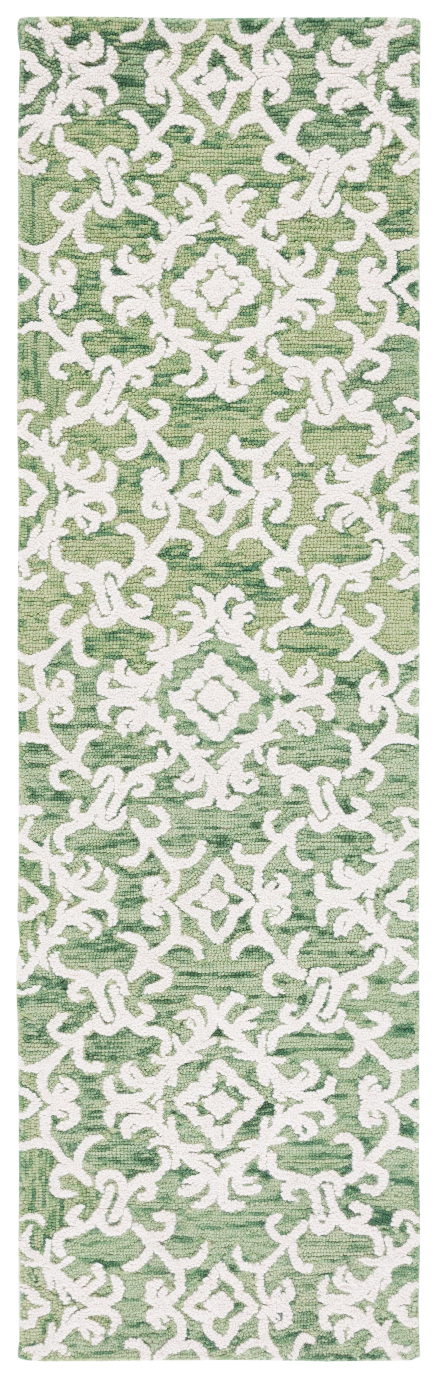 SAFAVIEH Blossom Odran Floral Runner Rug, Green/Red, 2'3" x 8 ...