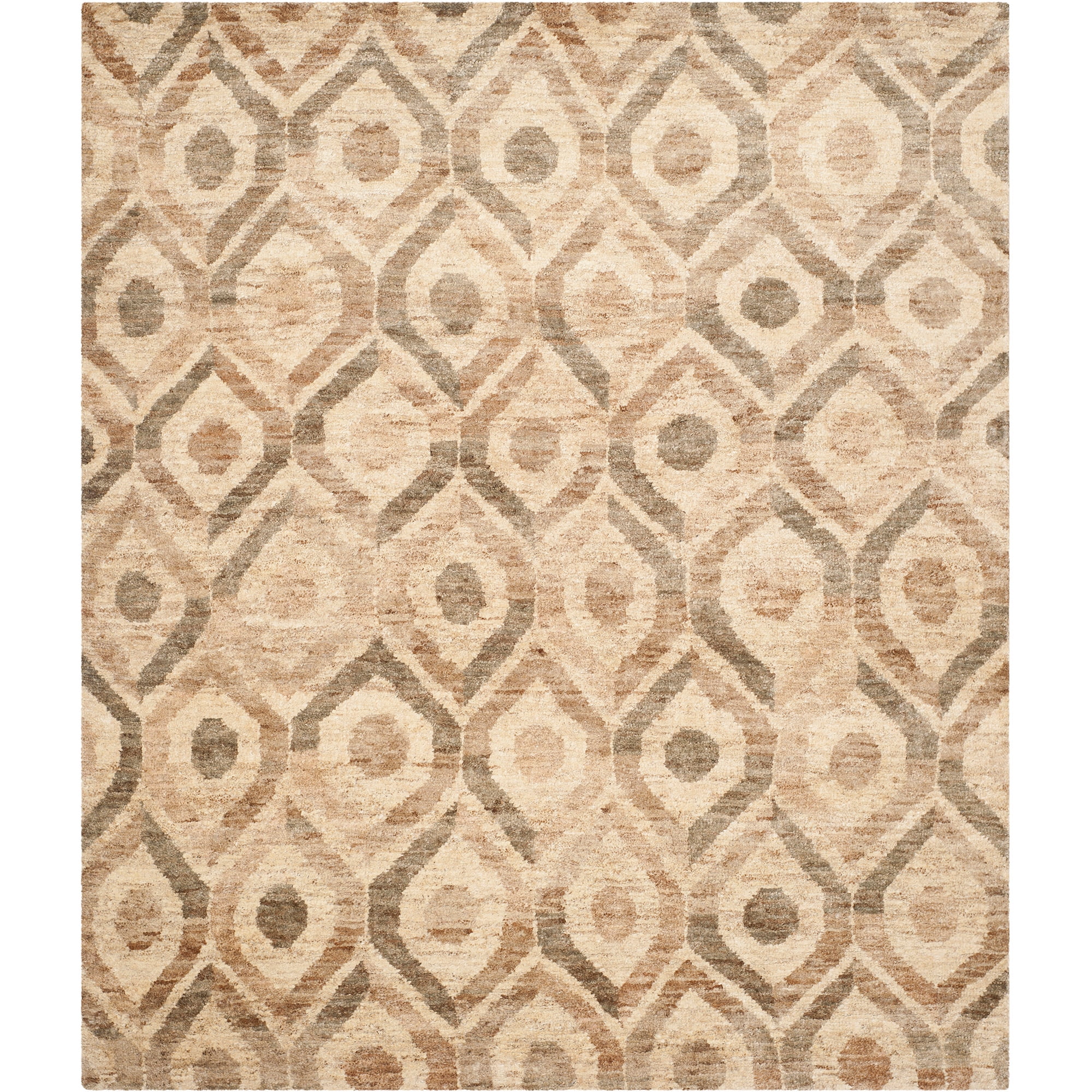 SAFAVIEH Bohemian Denzel Geometric Area Rug, Bleach/Brown, 4' x 6 ...