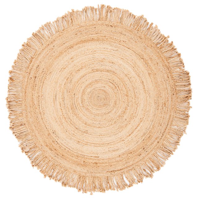 SAFAVIEH Braided Abby Solid Area Rug, Natural, 5' x 5' Round - Walmart.com