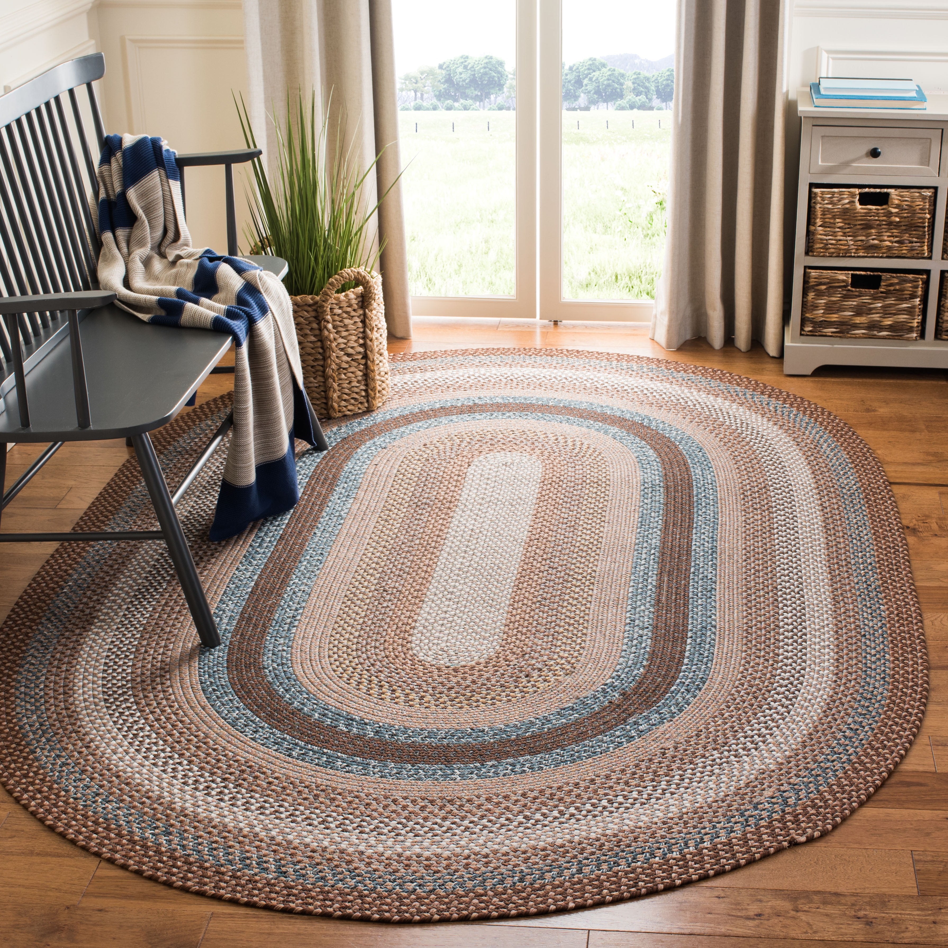 Safavieh Braided Angel Bordered Machine Washable Reversible Area Rug ...