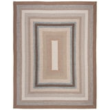 SAFAVIEH Braided Angel Colored Bordered Area Rug, Brown/Multi, 10' x 14 ...