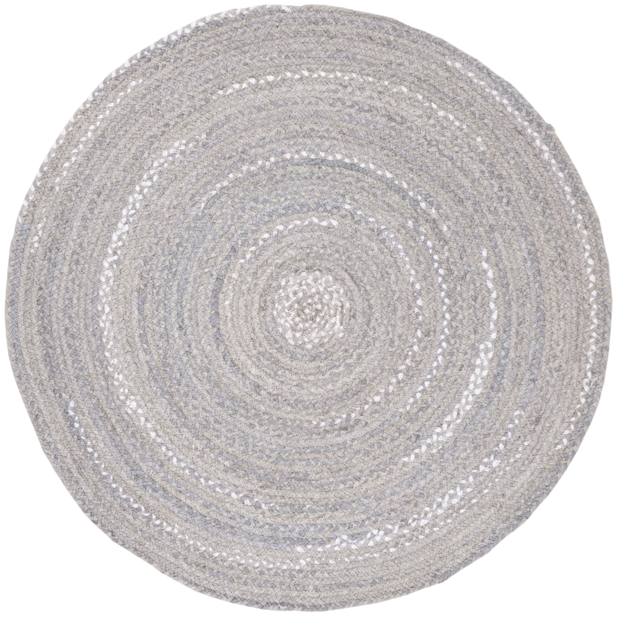SAFAVIEH Braided BRD452F Handwoven Light Grey Rug - Walmart.com