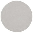 SAFAVIEH Braided Braylon Solid Area Rug, Grey/Ivory, 3' x 3' Round ...