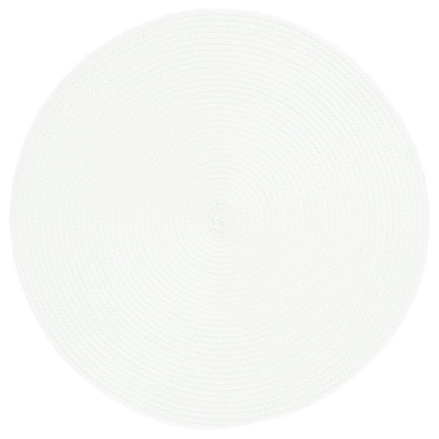 SAFAVIEH Braided Braylon Solid Area Rug, White, 3' x 3' Round - Walmart.com