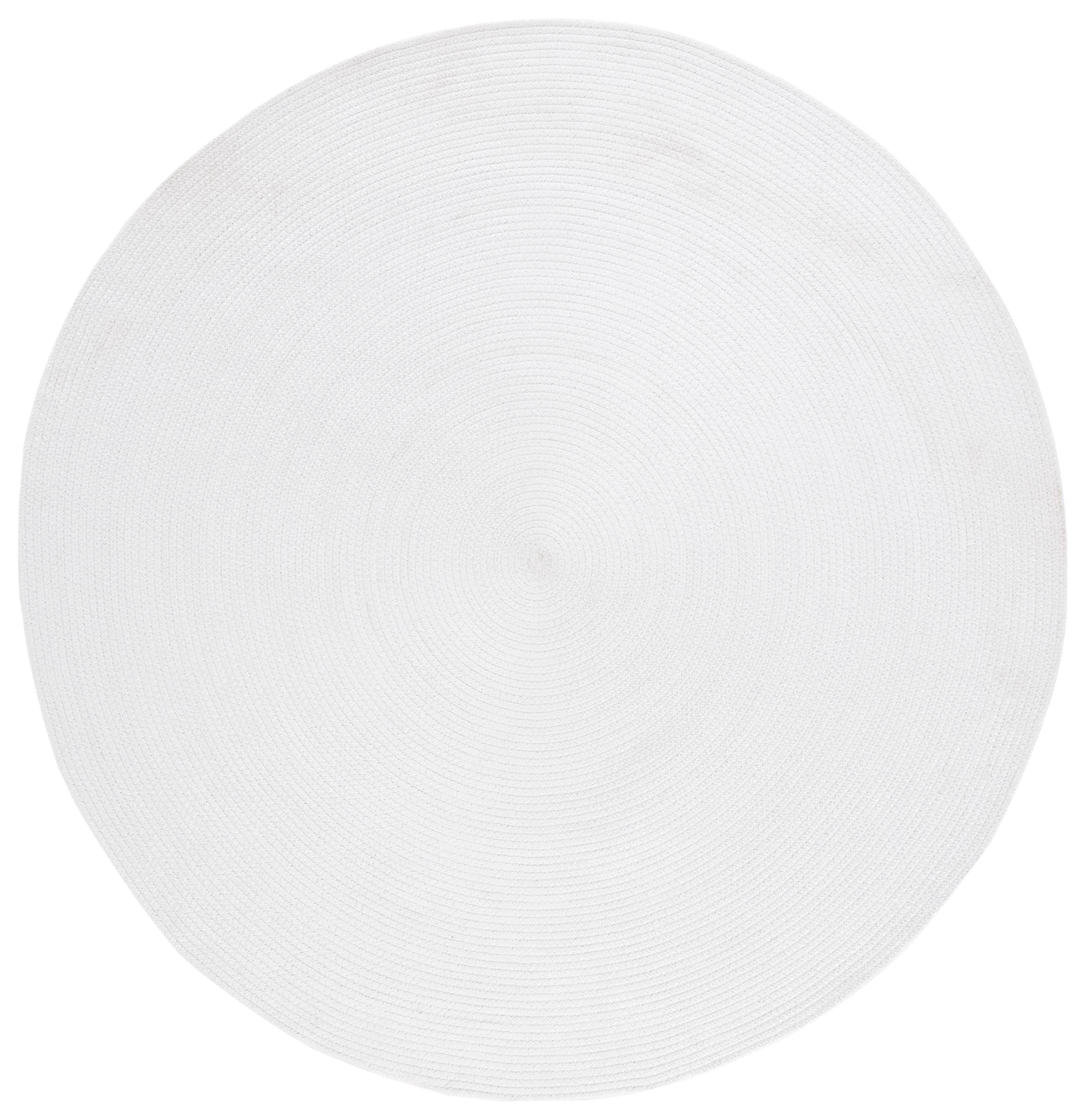 SAFAVIEH Braided Braylon Solid Area Rug, White, 7' x 7' Round - Walmart.com