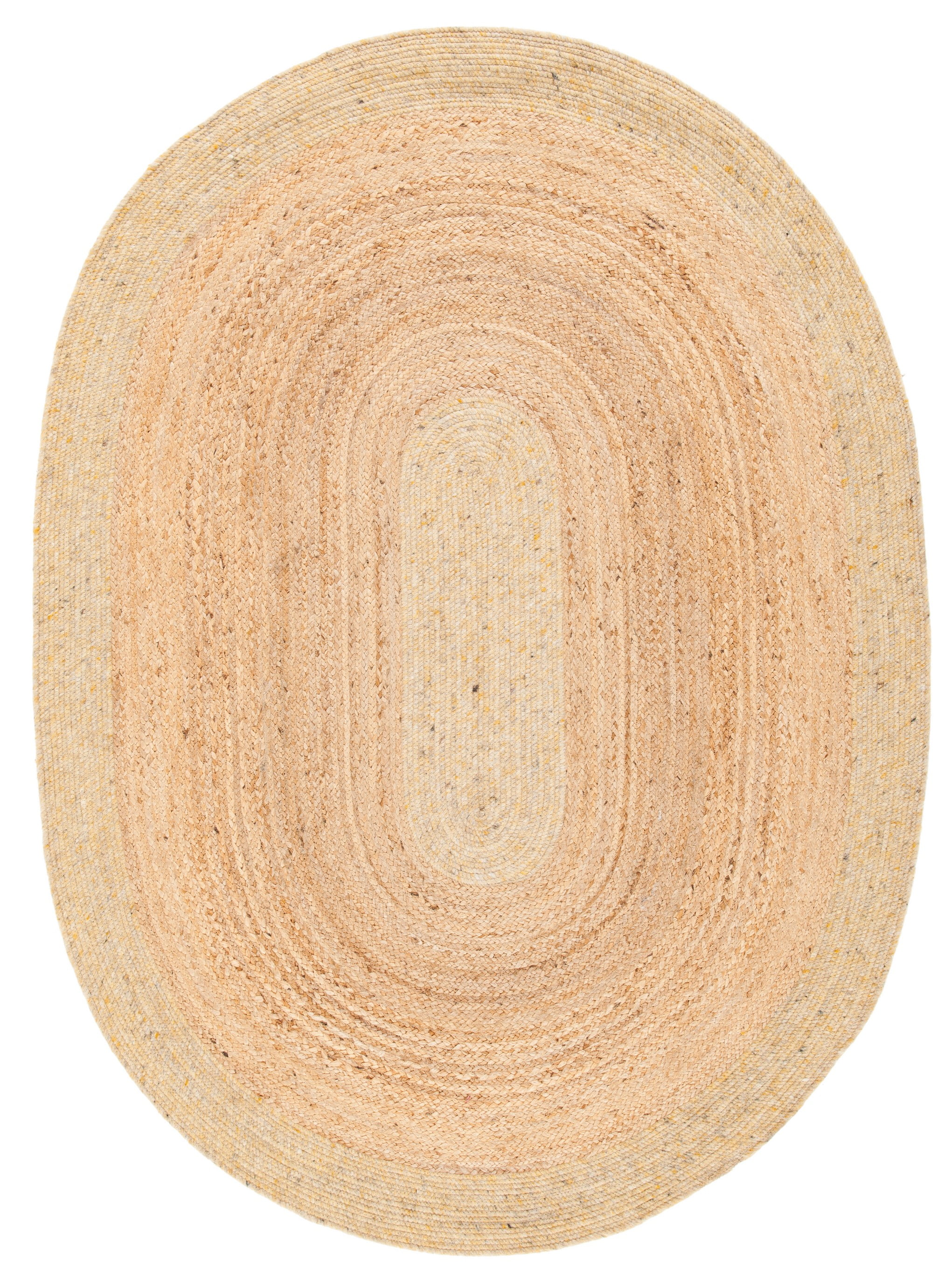 SAFAVIEH Braided Carina Bordered Reversible Area Rug, Gold/Natural, 6 ...