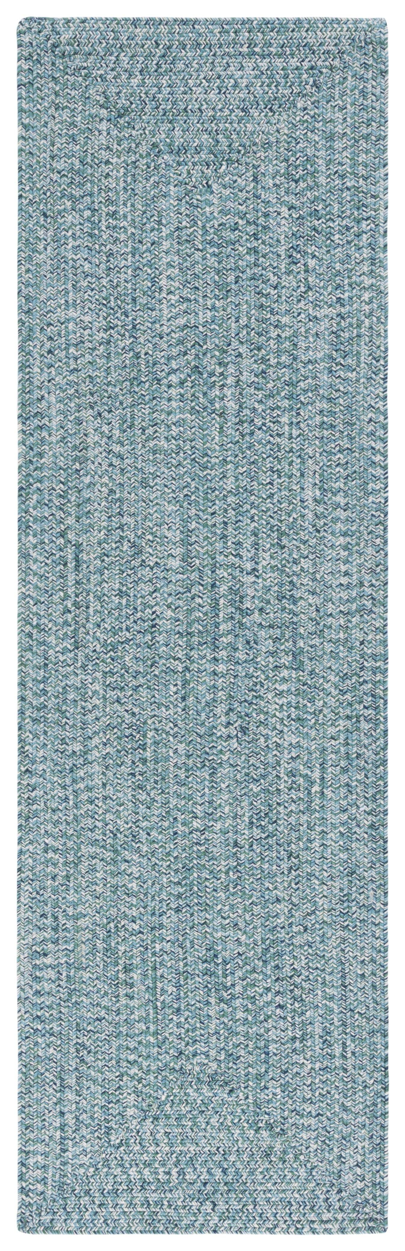 SAFAVIEH Braided Gino Distressed Machine Washable Reversible Runner Rug ...