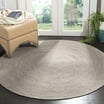 SAFAVIEH Braided Braylon Solid Area Rug, White, 3' x 3' Round - Walmart.com