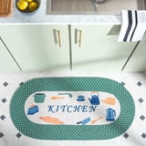 Safavieh Braided Posters Contemporary Kitchen Area Rug, Ivory/Green, 1 ...