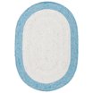 SAFAVIEH Braided Beuregard Solid Striped Area Rug, Grey/Ivory, 5' x 7 ...