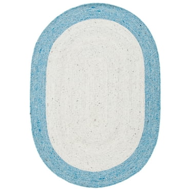 SAFAVIEH Braided Beuregard Solid Striped Area Rug, Gold/Ivory, 5' x 7 ...