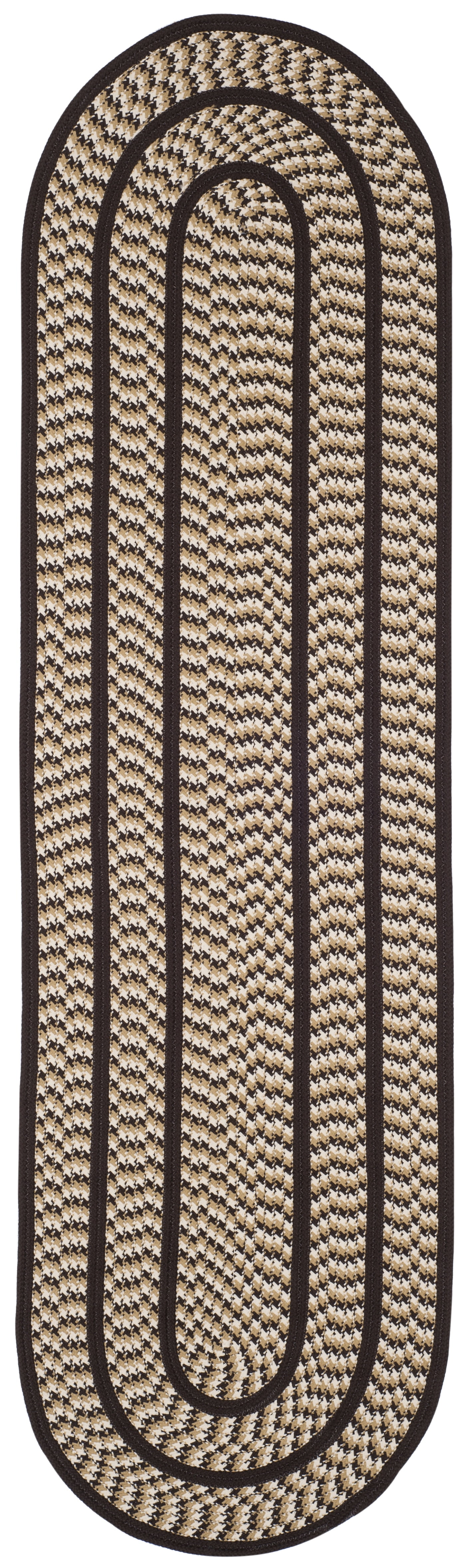 SAFAVIEH Braided Tanisha Bordered Reversible Runner Rug, Ivory/Dark ...