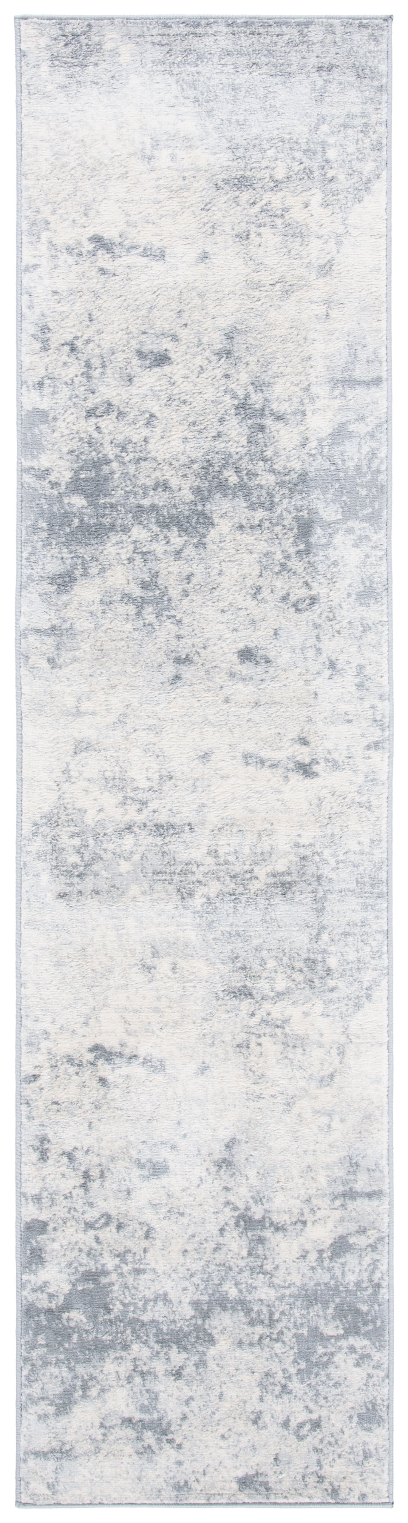 SAFAVIEH Brentwood Ainslee Abstract Runner Rug, Grey/Ivory, 2' x 14 ...