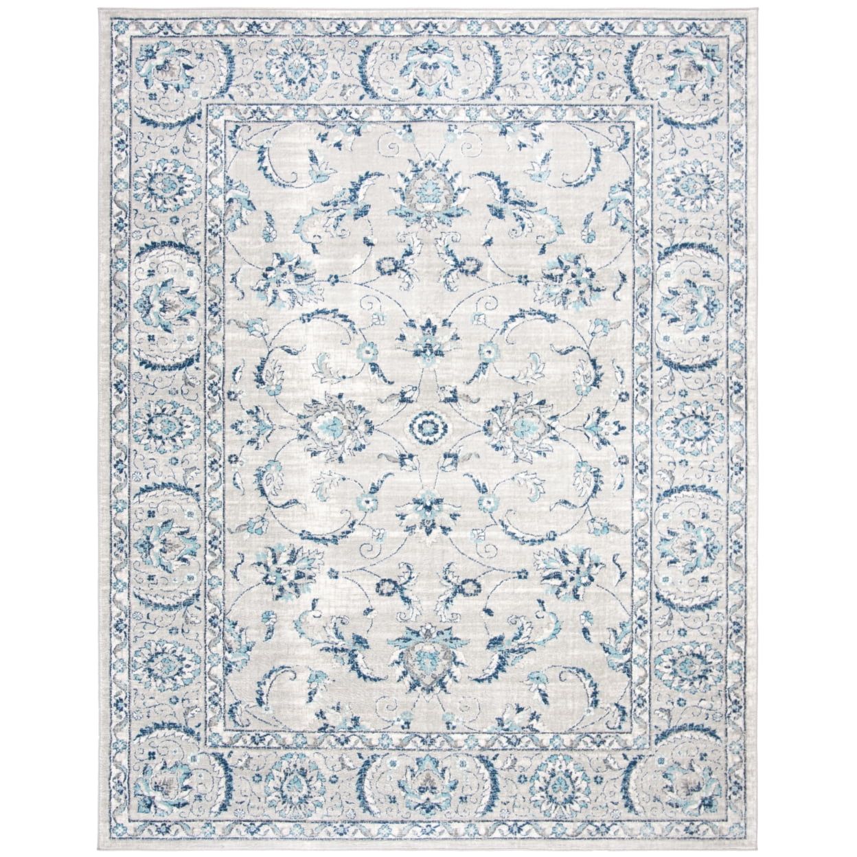 SAFAVIEH Brentwood Aloysius Oriental Area Rug, Light Grey/Blue, 5'3" x ...