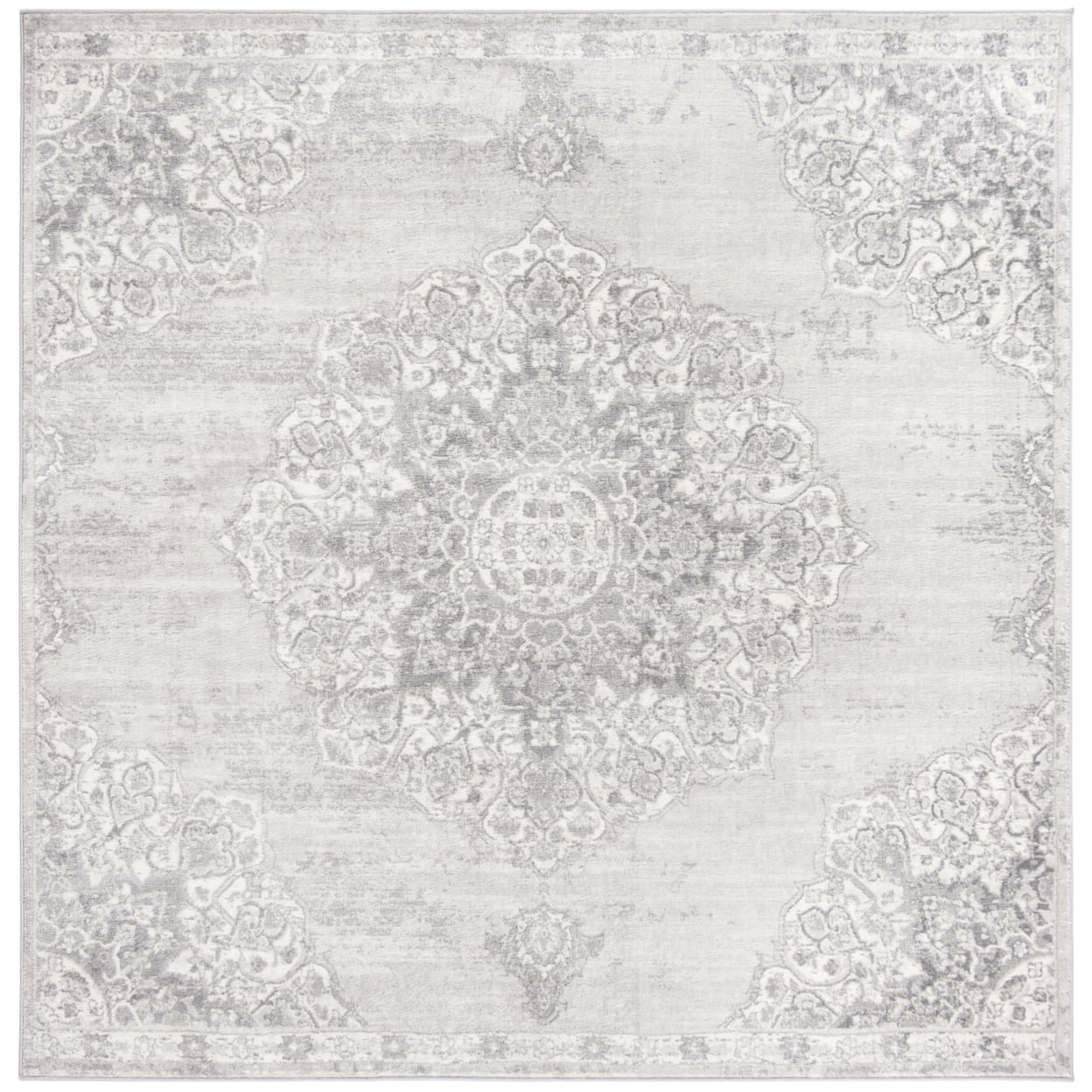 SAFAVIEH Brentwood Dimitri Floral Bordered Area Rug, 11' x 11' Square ...