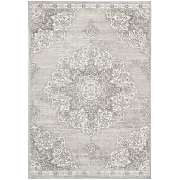 SAFAVIEH Adirondack Matilda Abstract Area Rug, Ivory/Grey, 5'1" x 7'6 ...